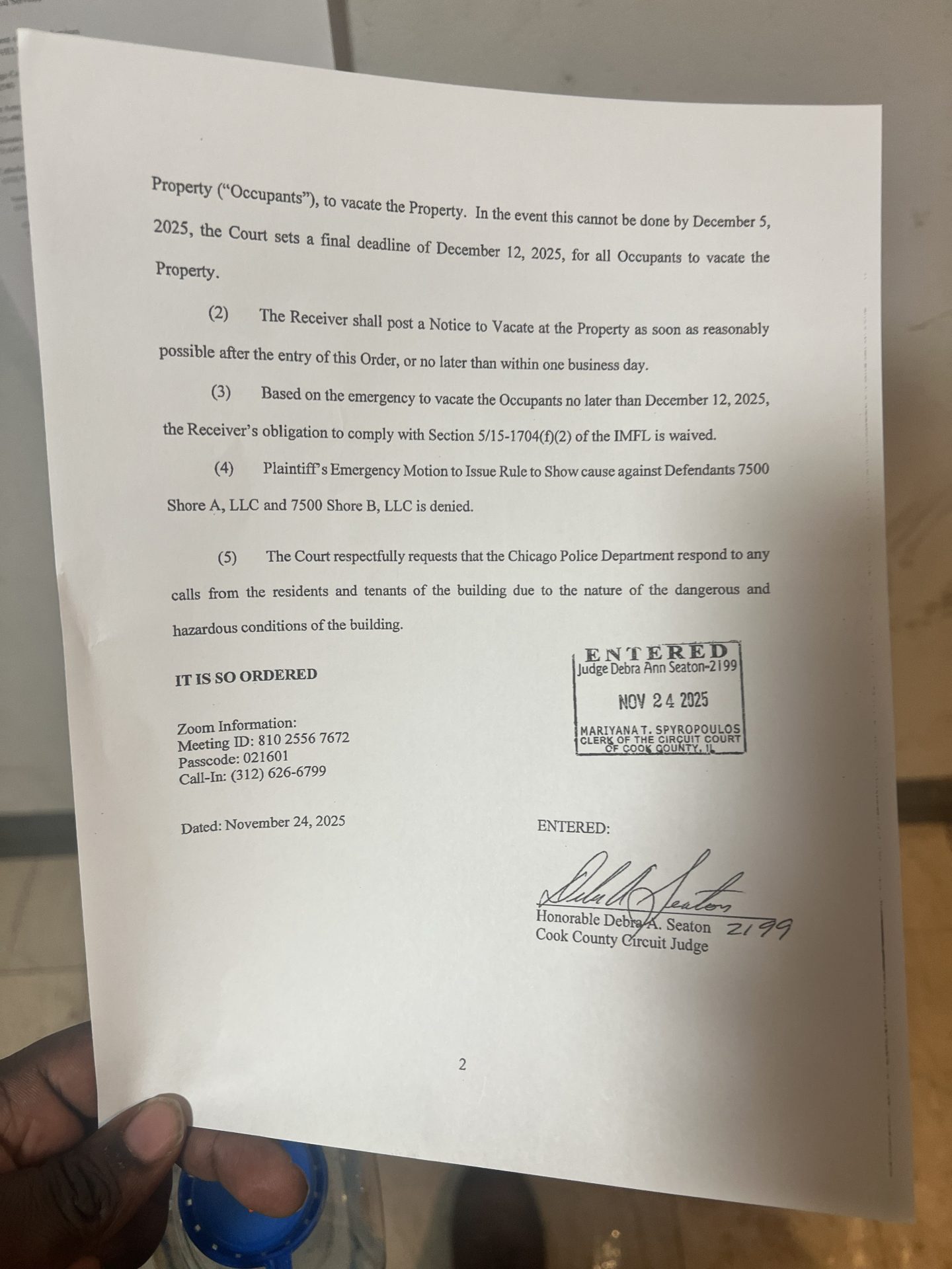 Residents of South Shore building raided by ICE must move by Dec. 12 ...