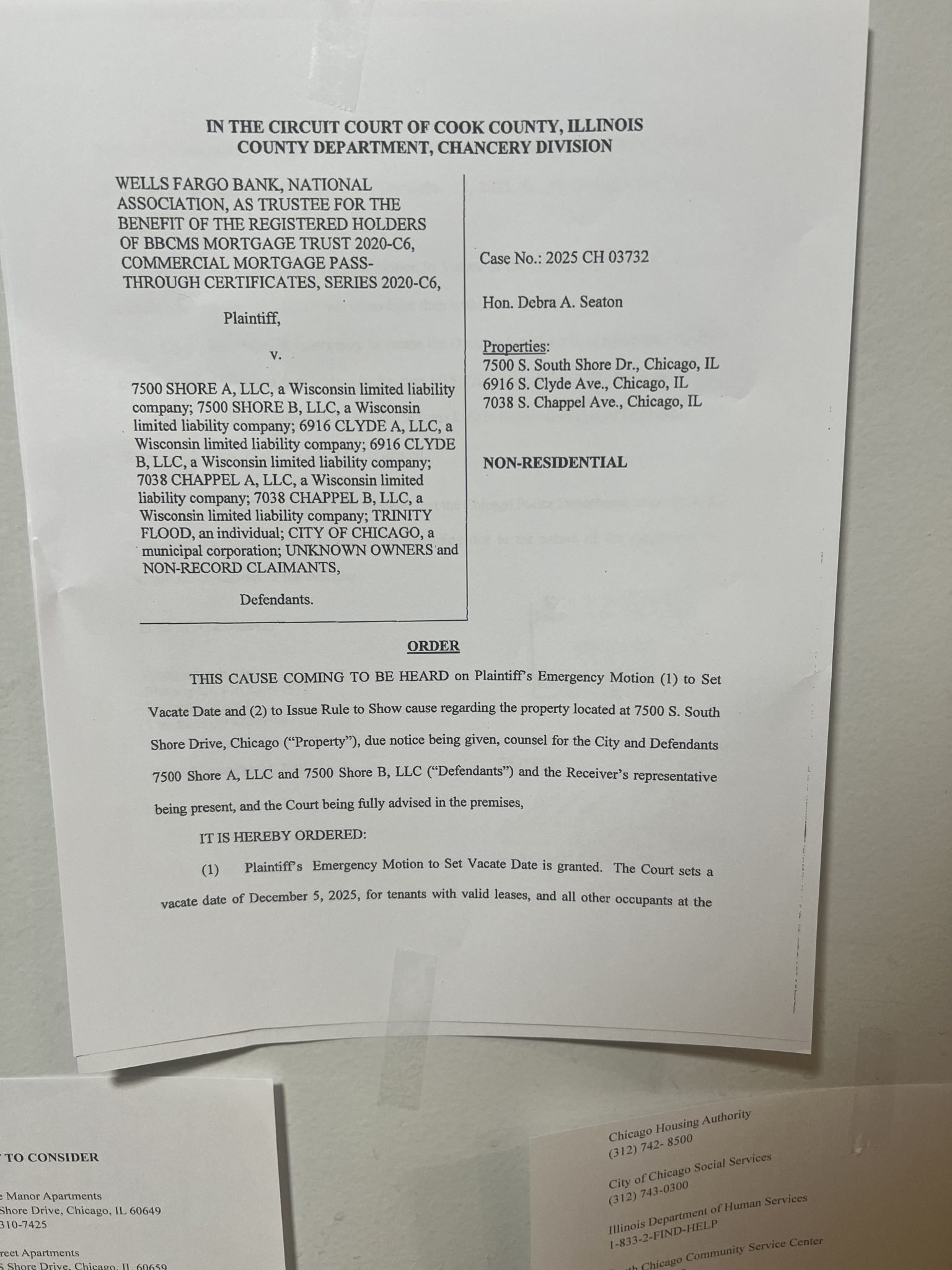 Residents of South Shore building raided by ICE must move by Dec. 12 ...